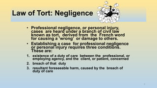 Lecture 2 law of tort | PPTX