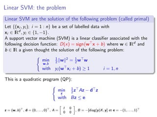 Lecture 2: linear SVM in the dual | PDF | Physics | Science