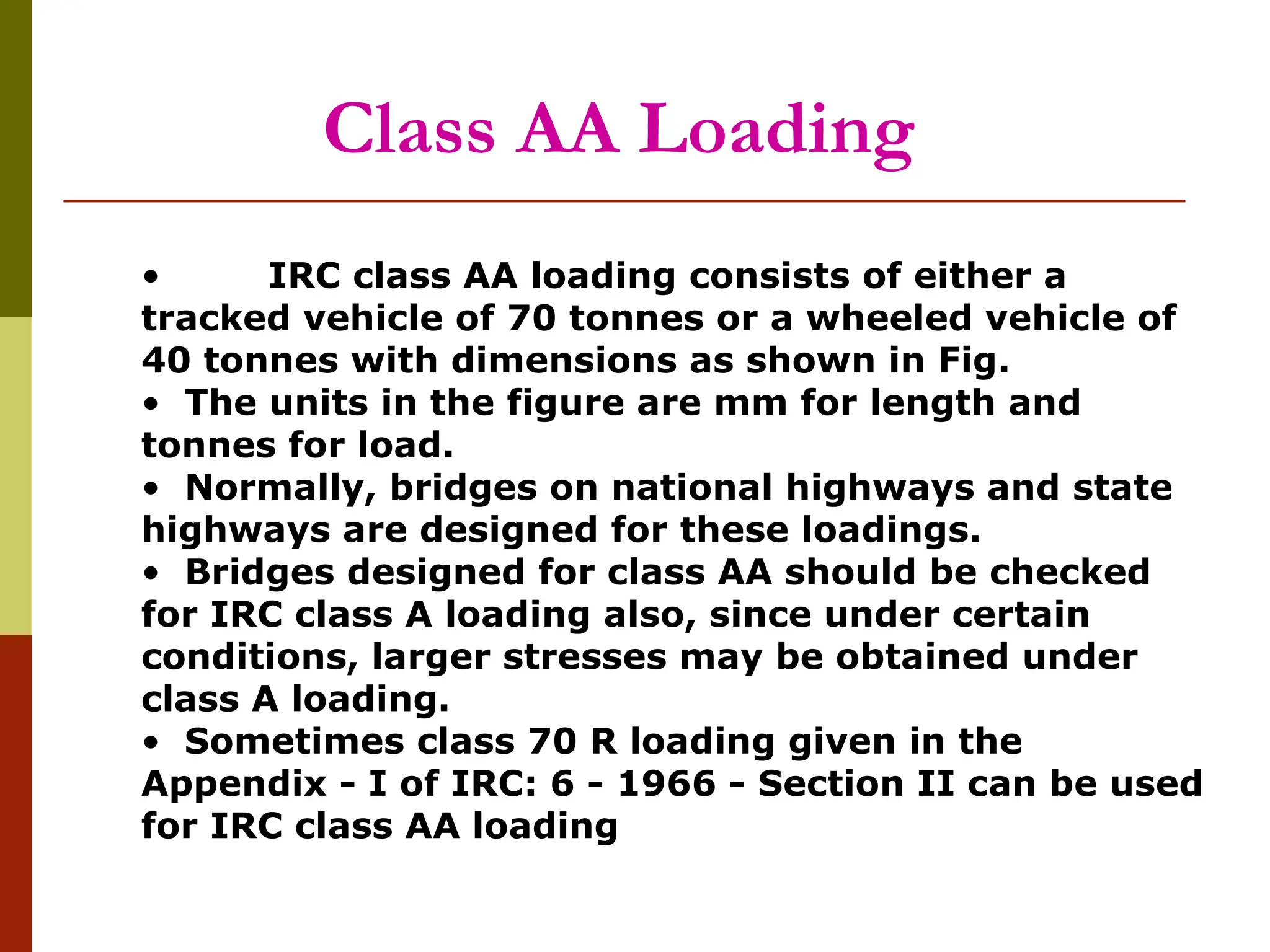 Lecture 2 loads on bridges civil engineering | PPT