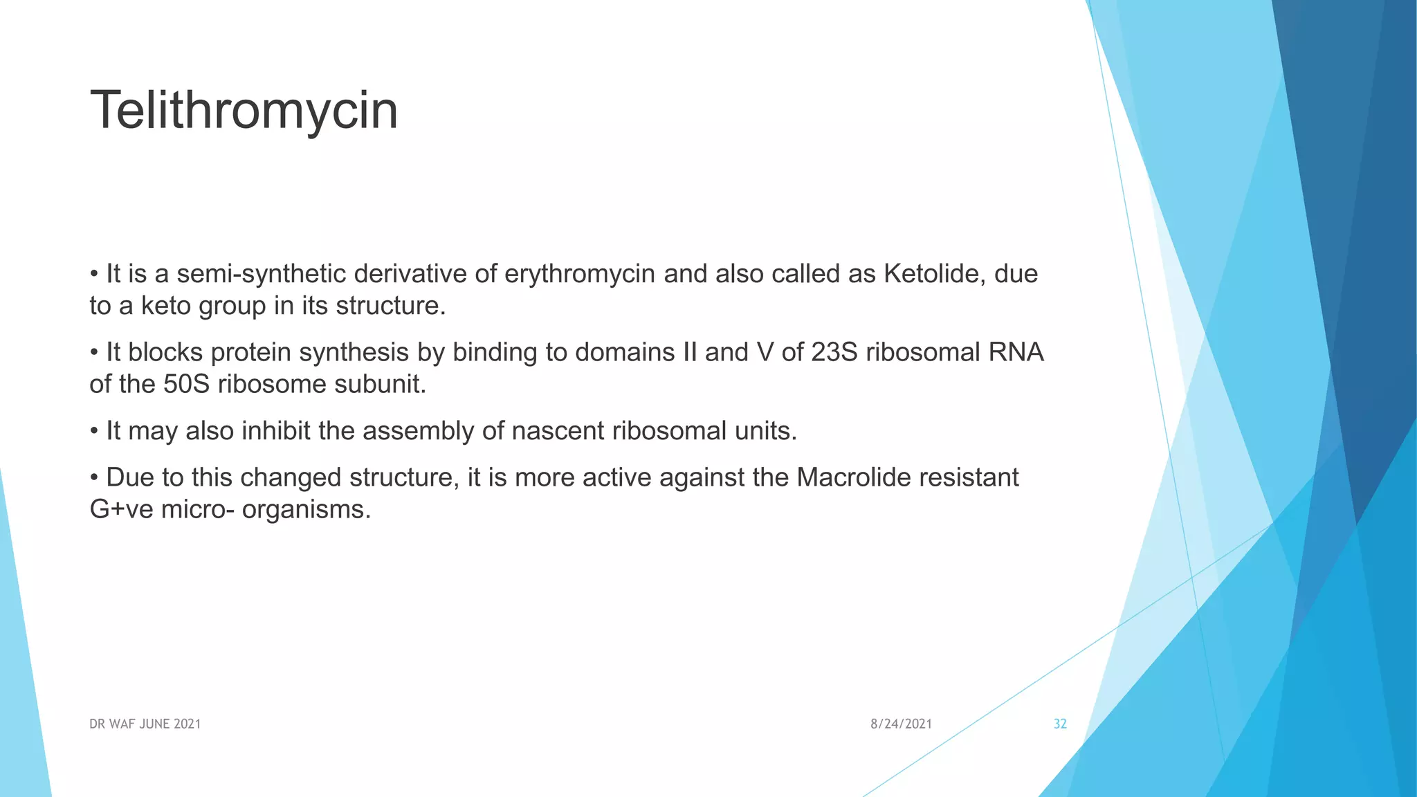 MACROLIDES ANTIBIOTICS. | PPTX