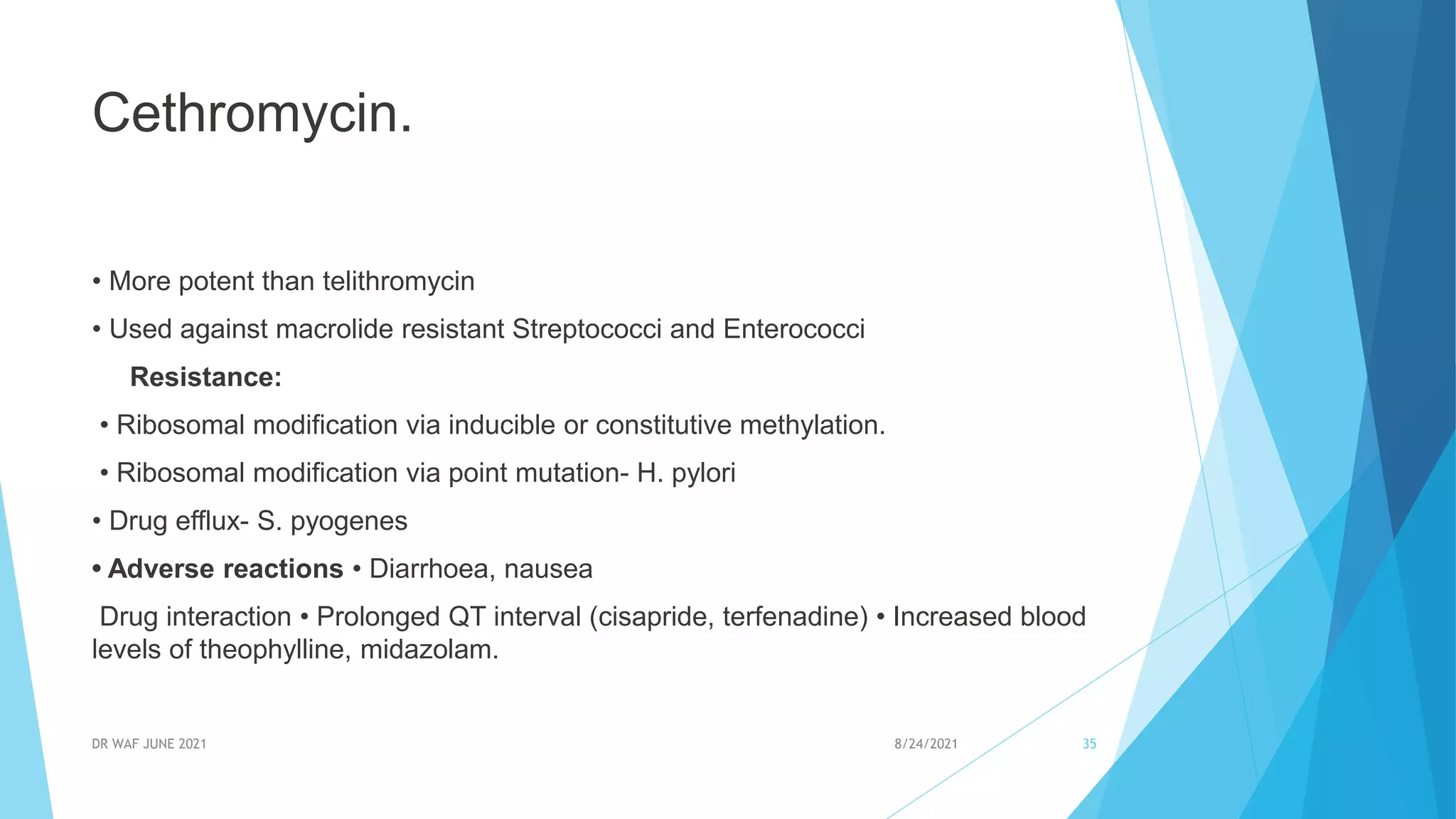 MACROLIDES ANTIBIOTICS. | PPTX