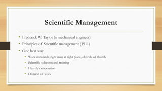 Lecture 2 Management approaches and styles | PPT
