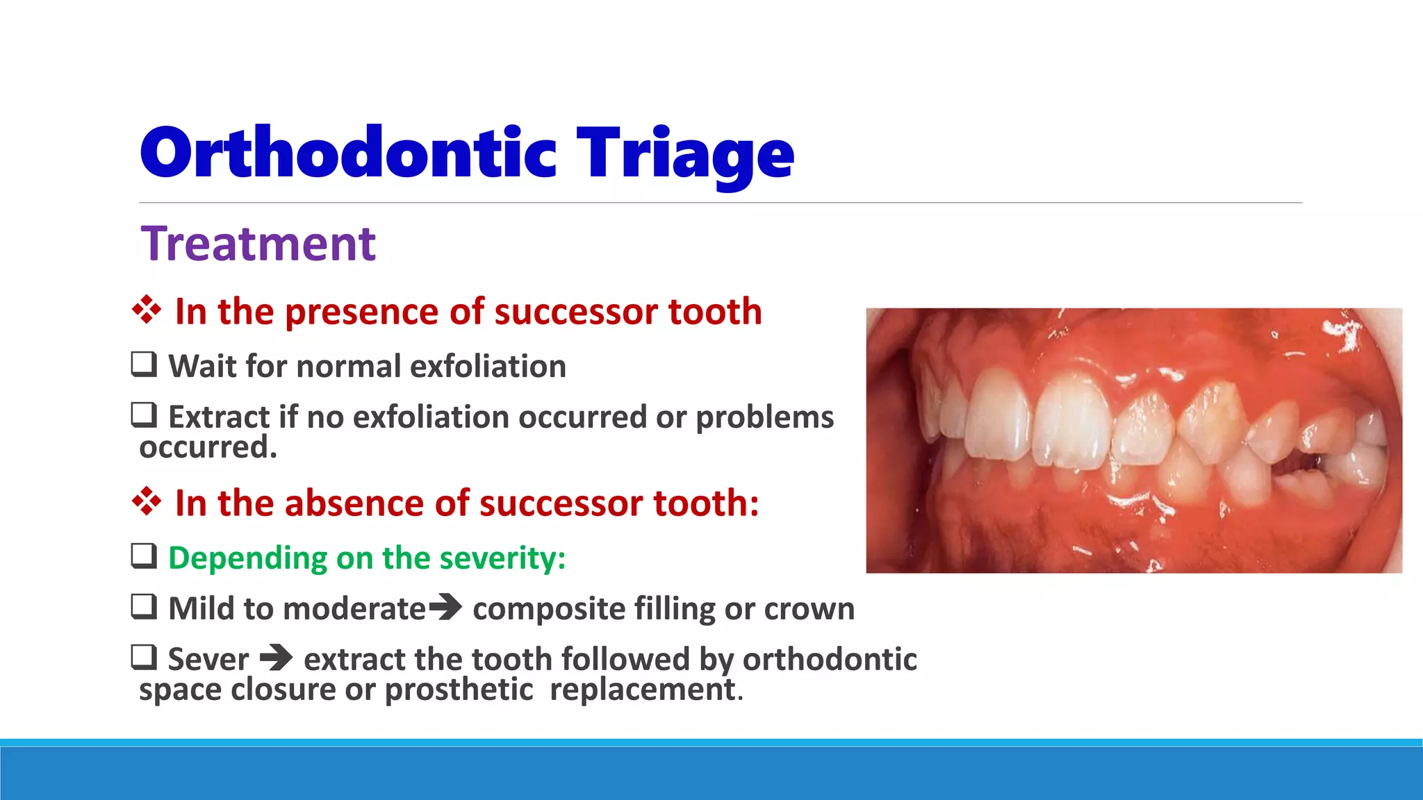 Lecture 2 managment of the developing dentition | PPTX