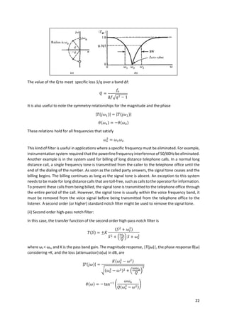Second Order Active RC Blocks | PDF