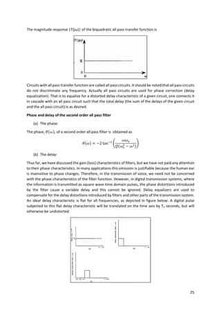 Second Order Active RC Blocks | PDF