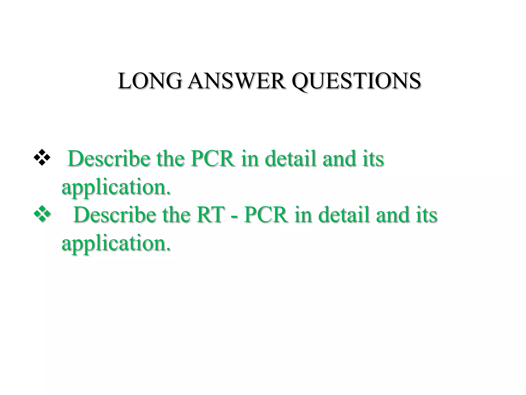 Lecture 2 , mbbs students. pcr, rt pcr, | PPT