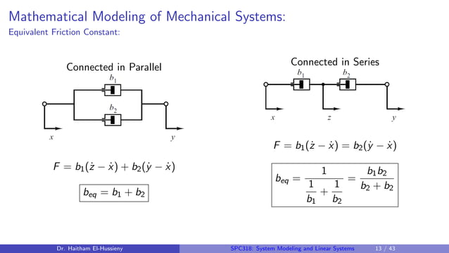 System modeling of electrical and mechanical sys | PDF | Physics | Science