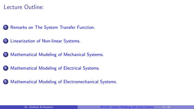 System modeling of electrical and mechanical sys | PDF | Physics | Science