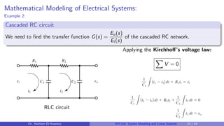 System modeling of electrical and mechanical sys | PDF