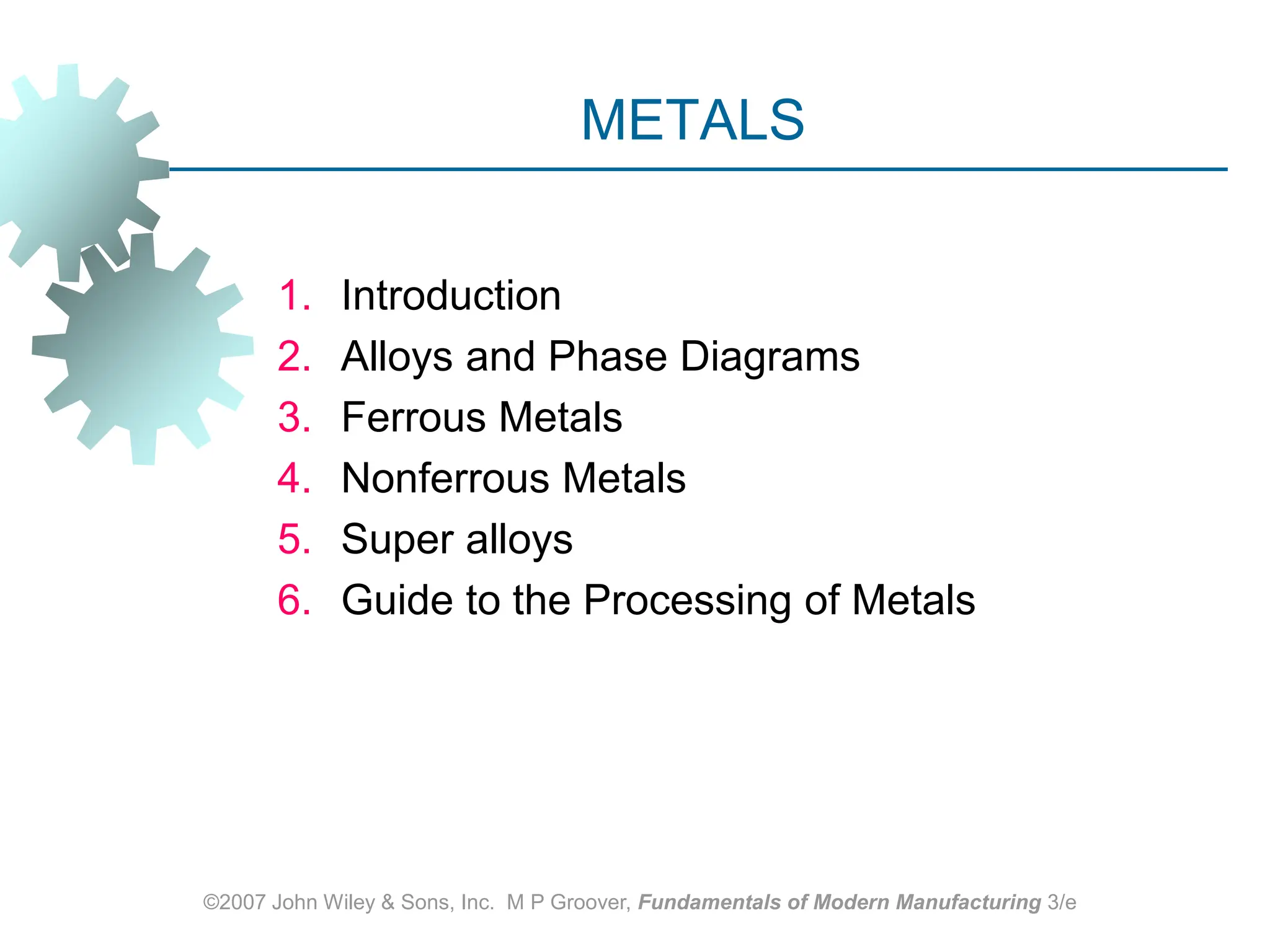 Lecture 2 Metals and its properties Lecture | PPTX