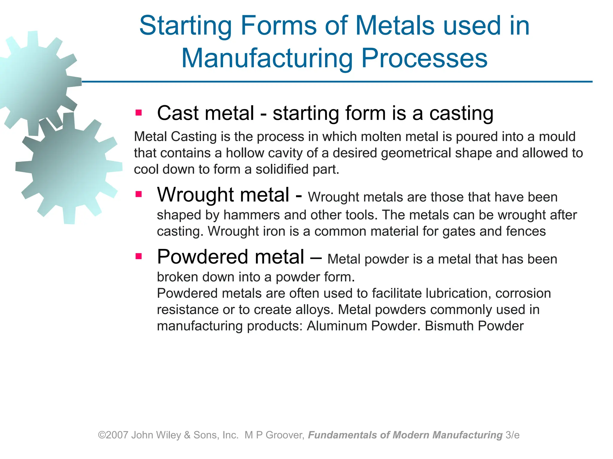 Lecture 2 Metals and its properties Lecture | PPTX