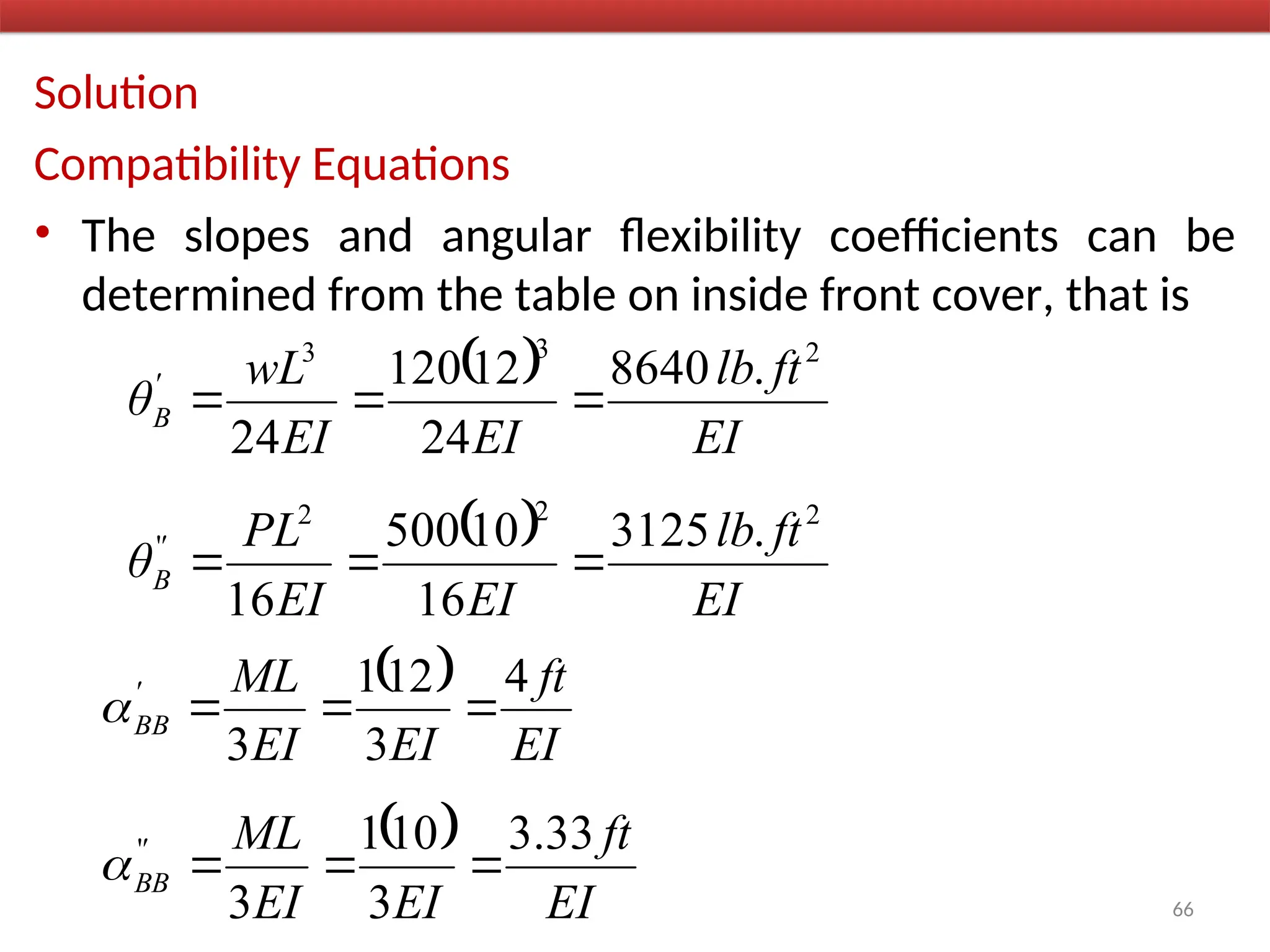 Lecture 2 METHOD OF CONSISTENT DEFORMATION Beams.ppt