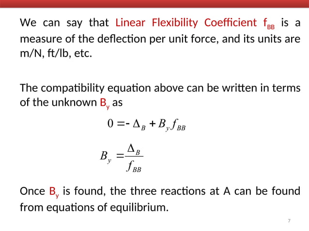 Lecture 2 METHOD OF CONSISTENT DEFORMATION Beams.ppt