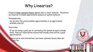 Lecture 2 Modern Control Theory- Linearization | PPTX