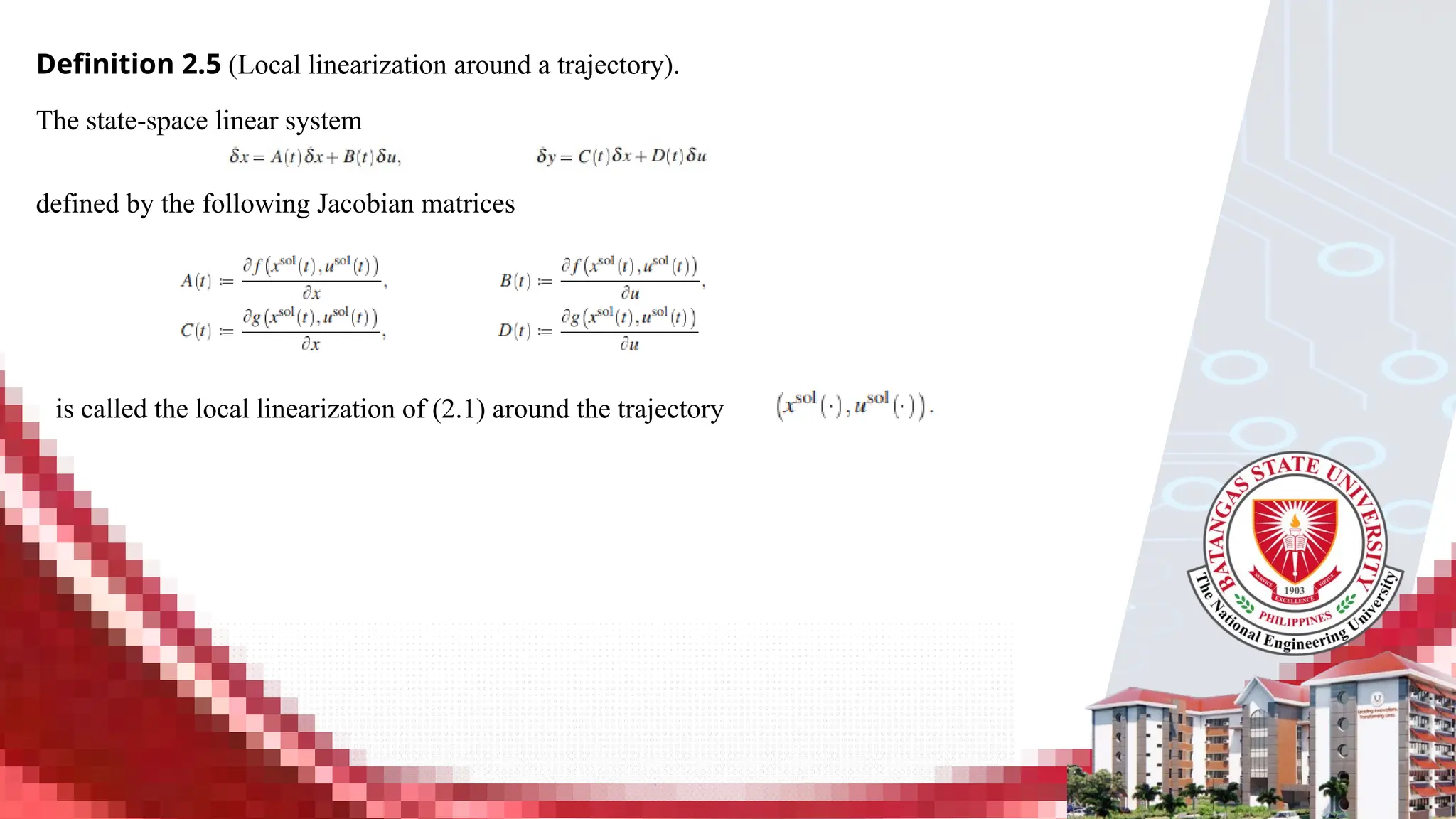 Lecture 2 Modern Control Theory- Linearization | PPTX