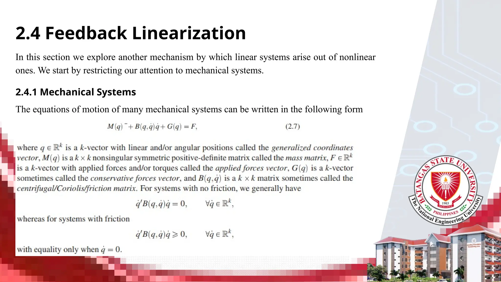 Lecture 2 Modern Control Theory- Linearization | PPTX