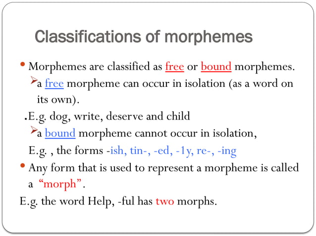 Morphophonemic: Morphemes & allomorphs, morphological processes.pptx.pptx