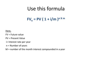 Fv Pv Formula