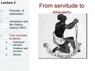 Lecture 2 on virginia colony | PPT