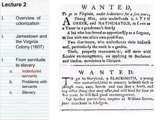 Lecture 2 on virginia colony | PPT
