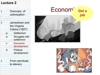 Lecture 2 on virginia colony | PPT
