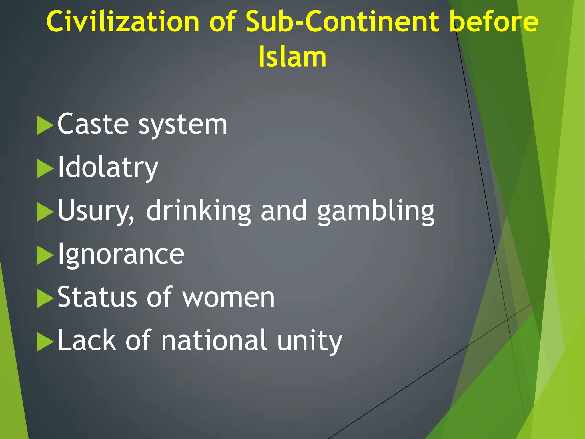 Lecture 2 Origin and Advent of Islam in Sub-continent.ppt