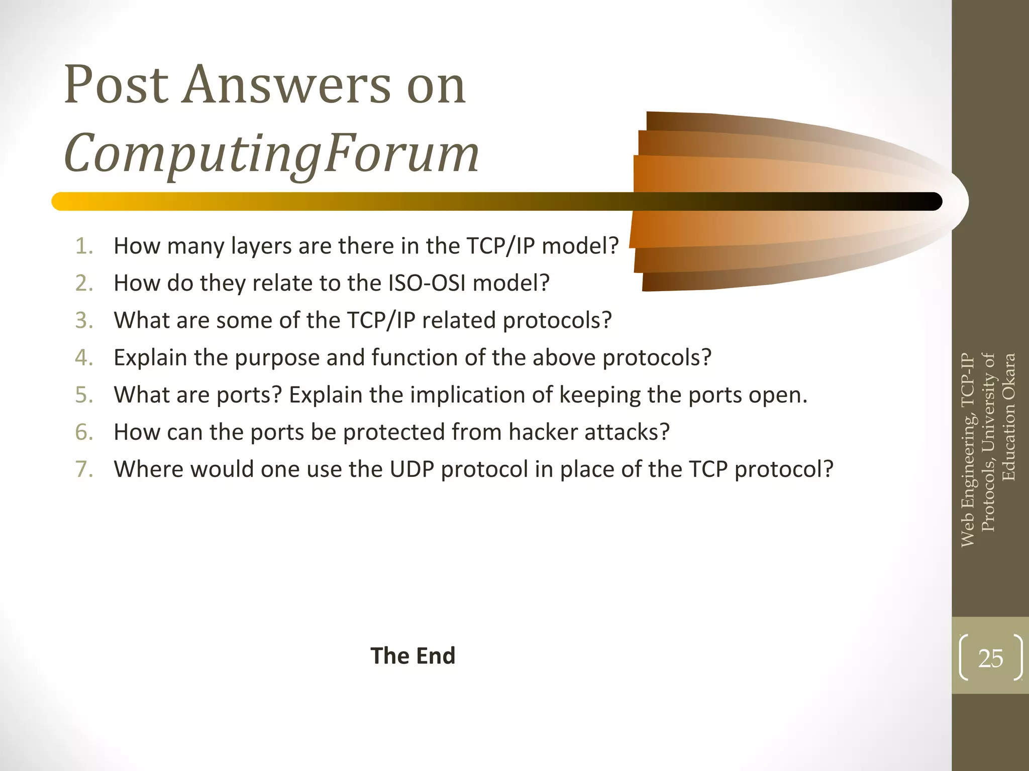 Overview of TCP IP | PPT