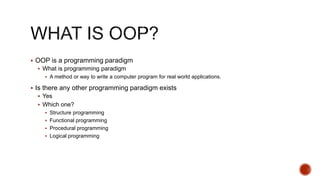 OOP Basic Concepts | PPT