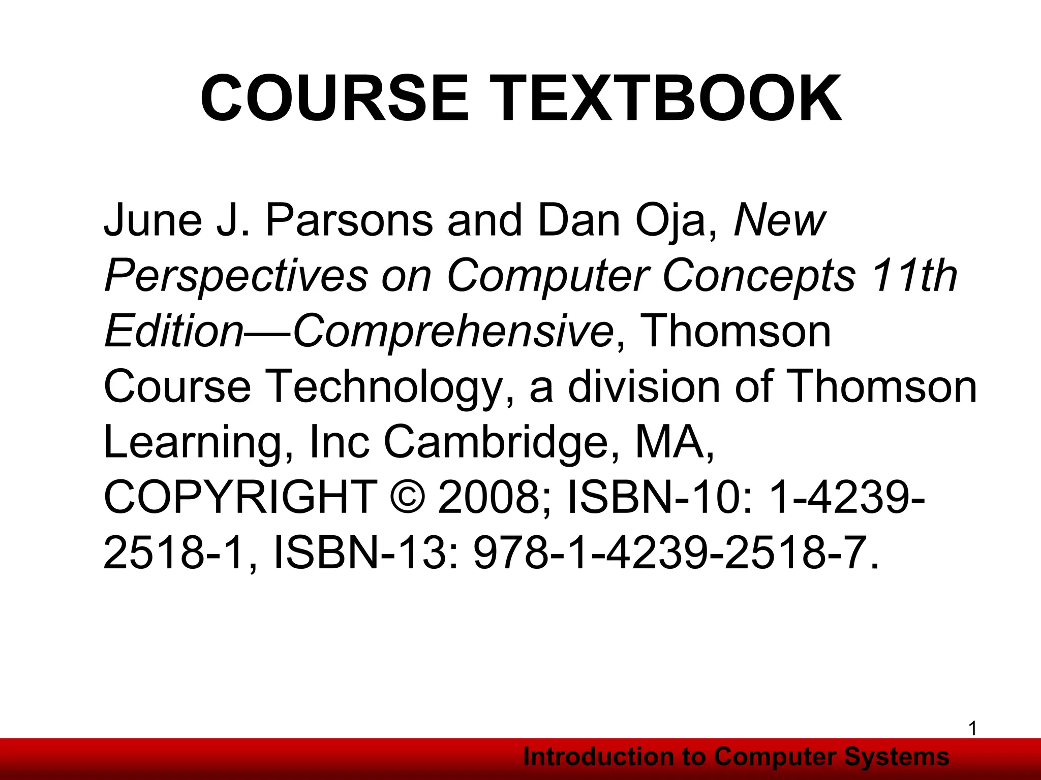 Introduction To Computer Systems Architecture Of Computer Systems Ppt