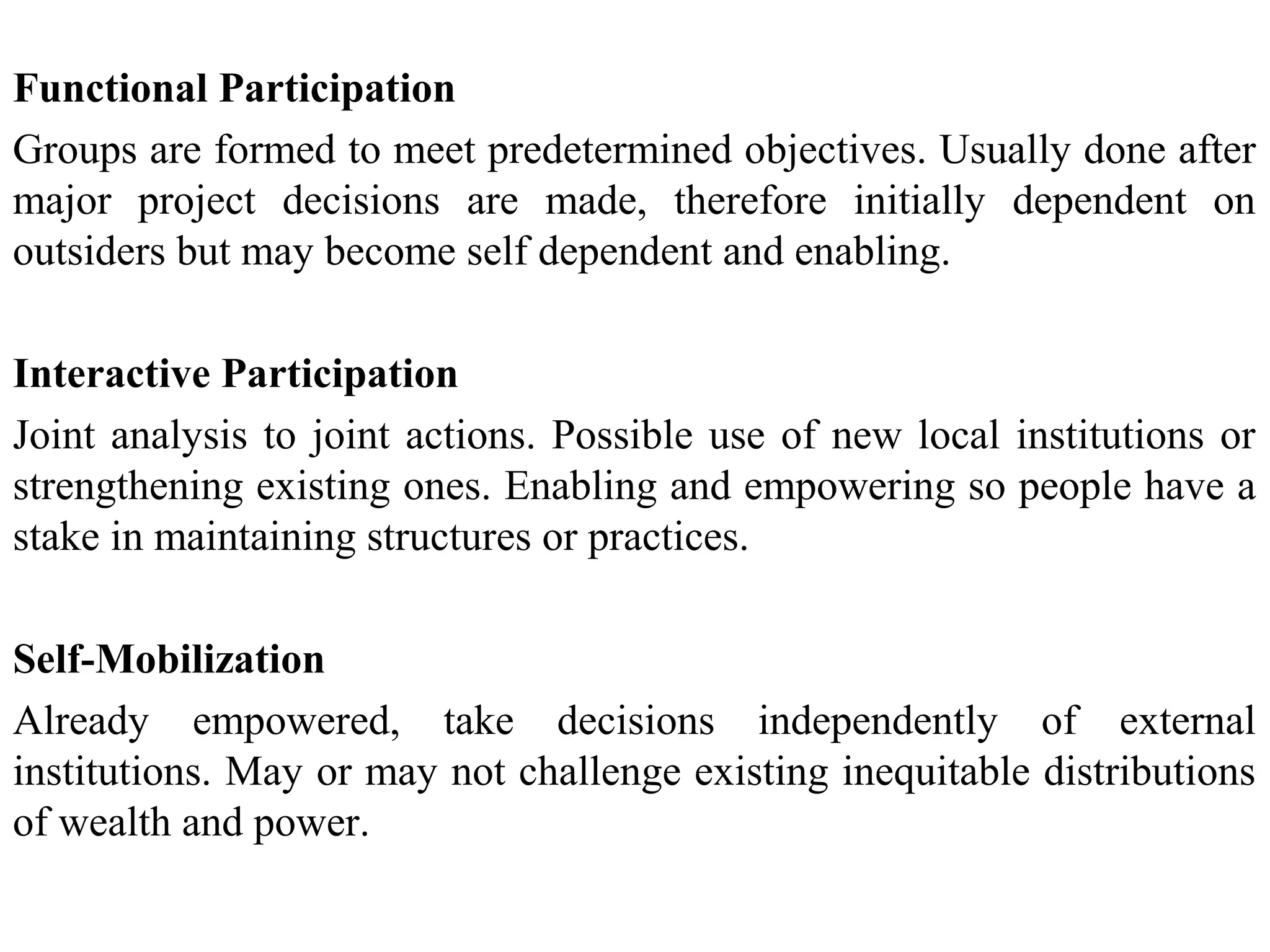 Participatory approaches to rural development | PPT