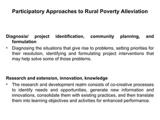 Participatory approaches to rural development | PPT