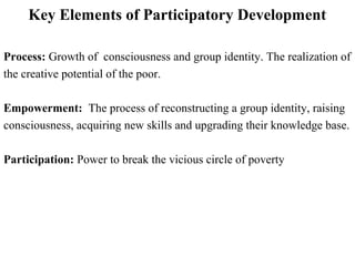 Participatory approaches to rural development | PPT