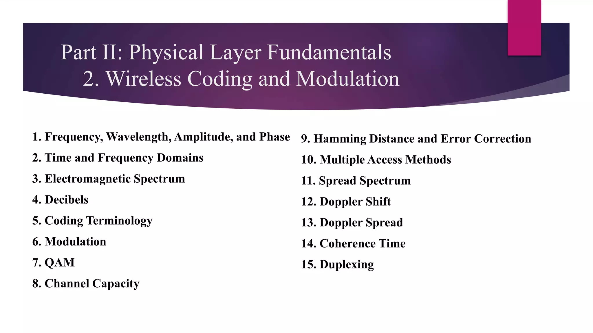 Lecture 2 Part II Physical Layer Fundamentals.pptx