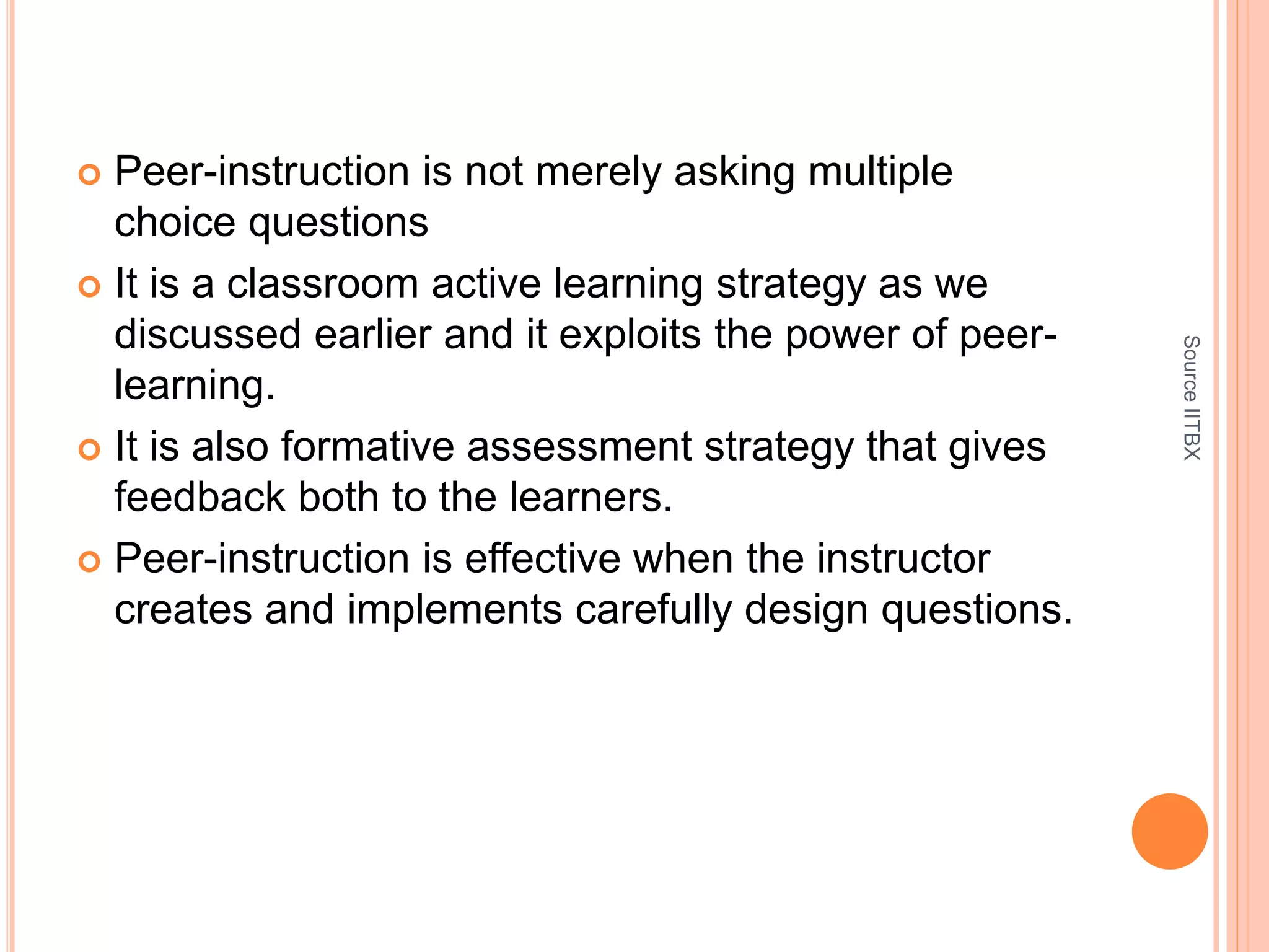 Peer Instruction | PPT