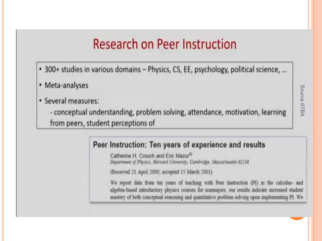 Peer Instruction | PPT