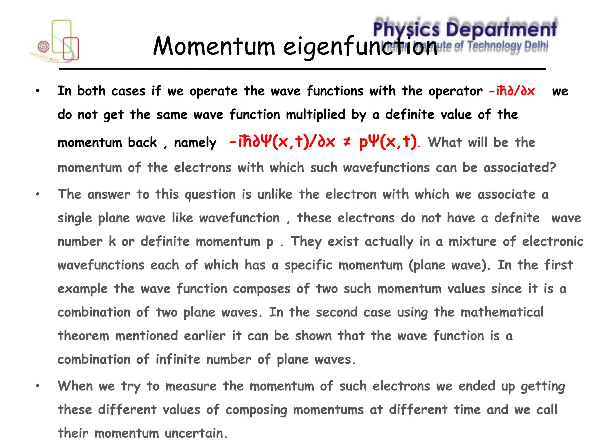 Lecture_2_PHL110_QM.ppt wave function. operators, | PPT