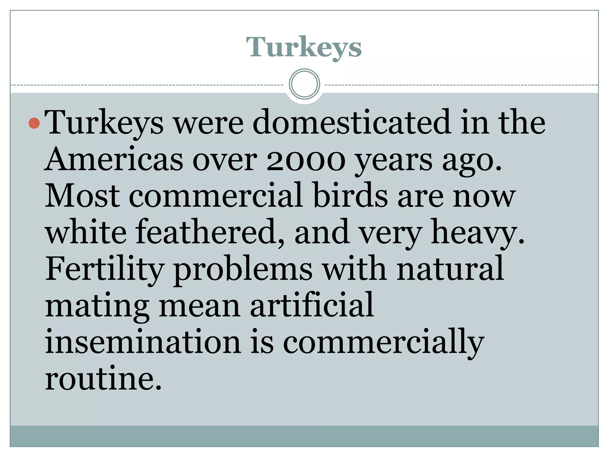 Poultry Lecture 2 (Poultry History) | PPTX