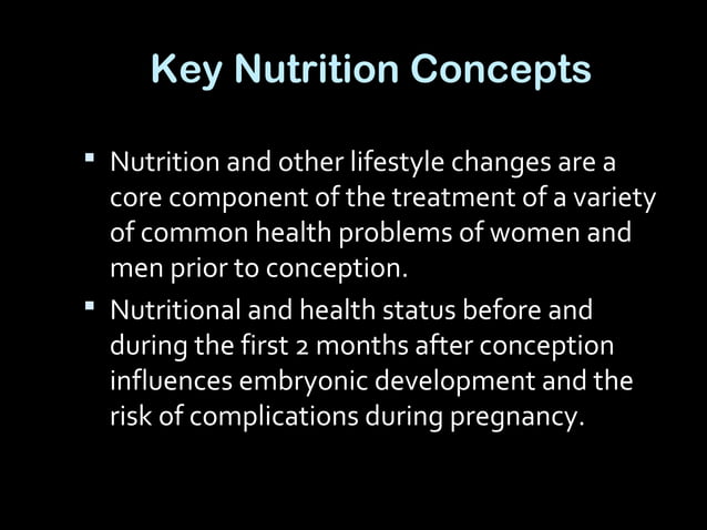 Preconception nutrition | PPT