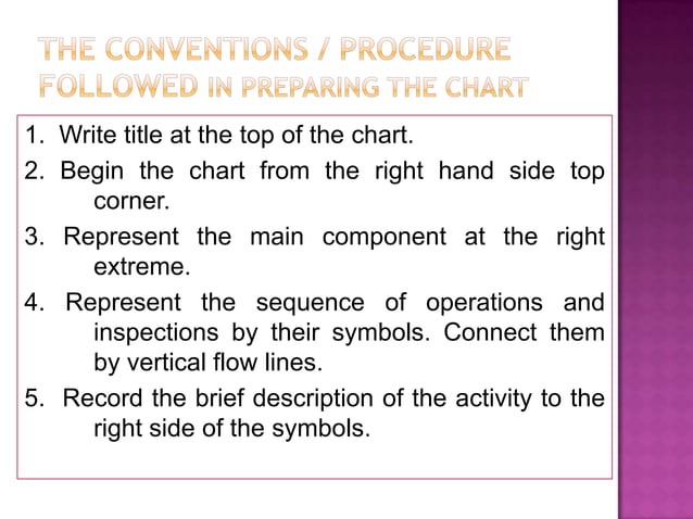 Lecture 2 process charts work study | PPTX | Chemistry | Science