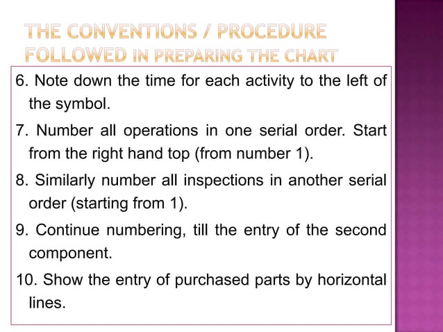 Lecture 2 process charts work study | PPTX | Chemistry | Science