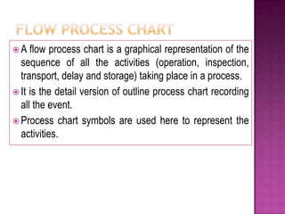 Lecture 2 process charts work study | PPTX | Chemistry | Science