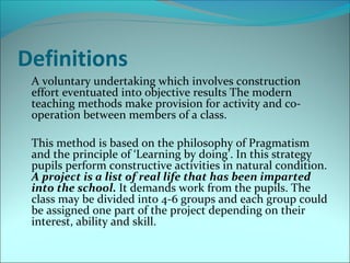Lecture 2 project method | PPT