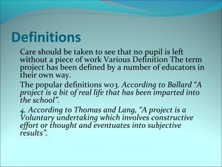 Lecture 2 project method | PPT