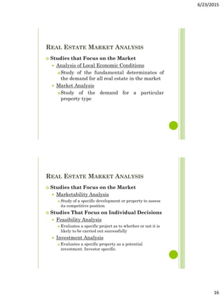 Lecture 2 (property management economics & planning) | PDF