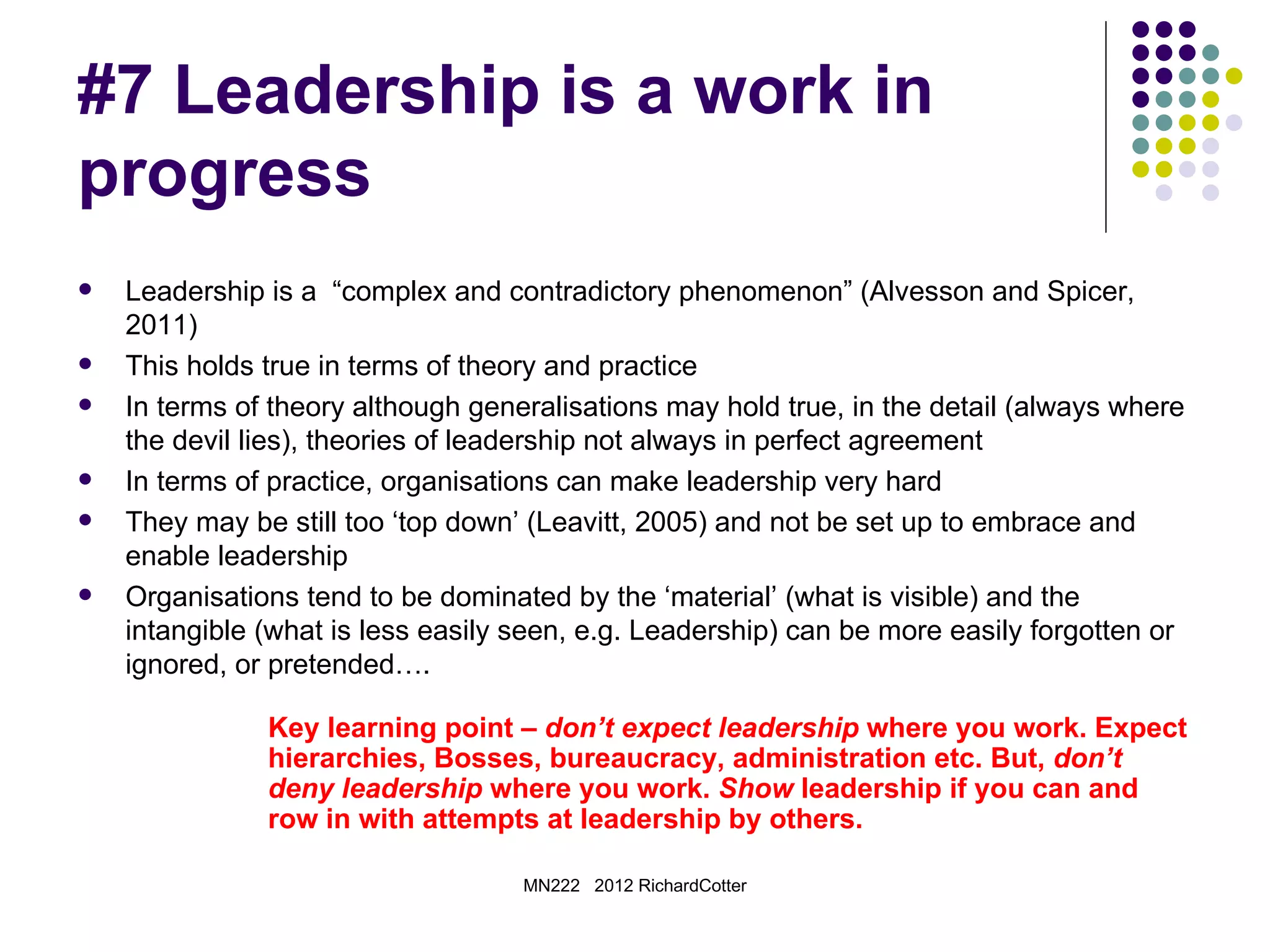 Leadership in practice | PPT