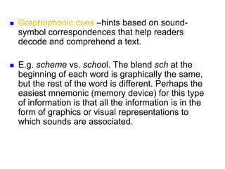 Lecture 2 reading process & models of reading | PPT