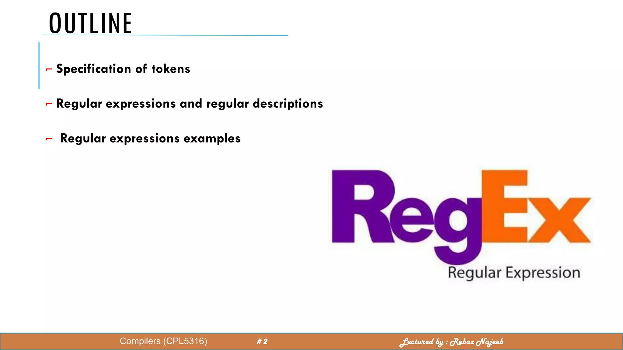 Regular Expressions Regex Ppt