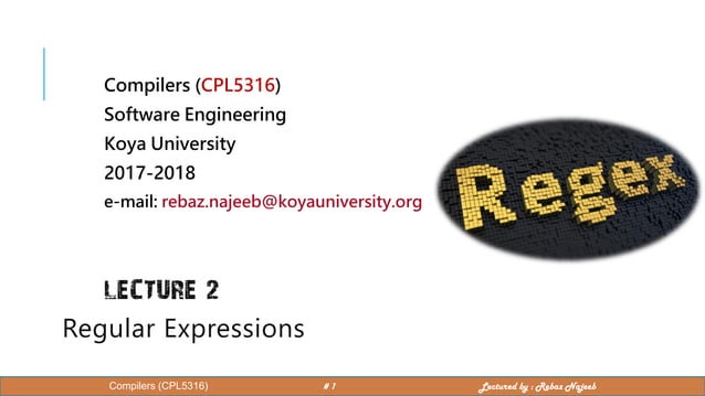 Regular Expressions Regex Ppt