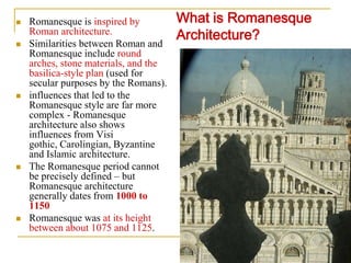 Romanesque Architecture Characteristics