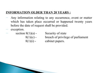RTI ACT 2005 PART-II | PPT